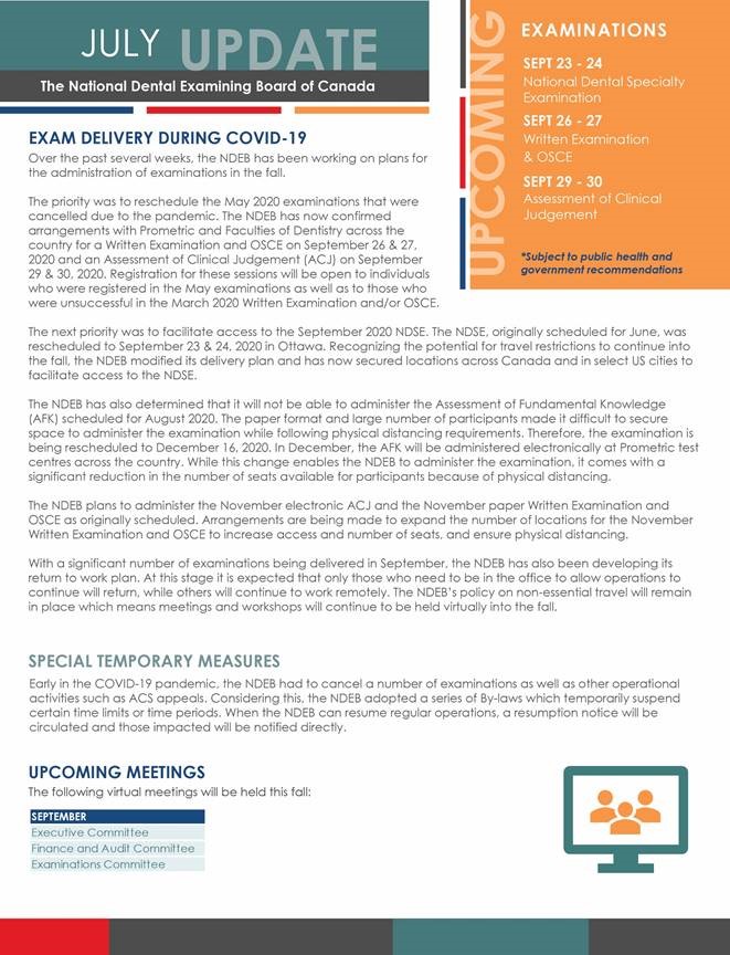 CDA COVID-19 Update